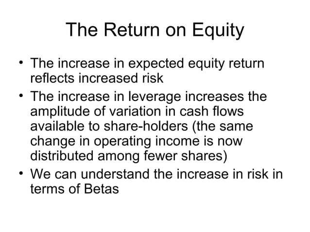 Capital structure, debt vs Equity | PPT