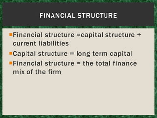 Capital structure | PPTX