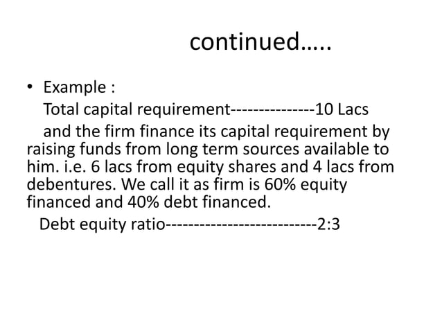 Capital structure | PPT