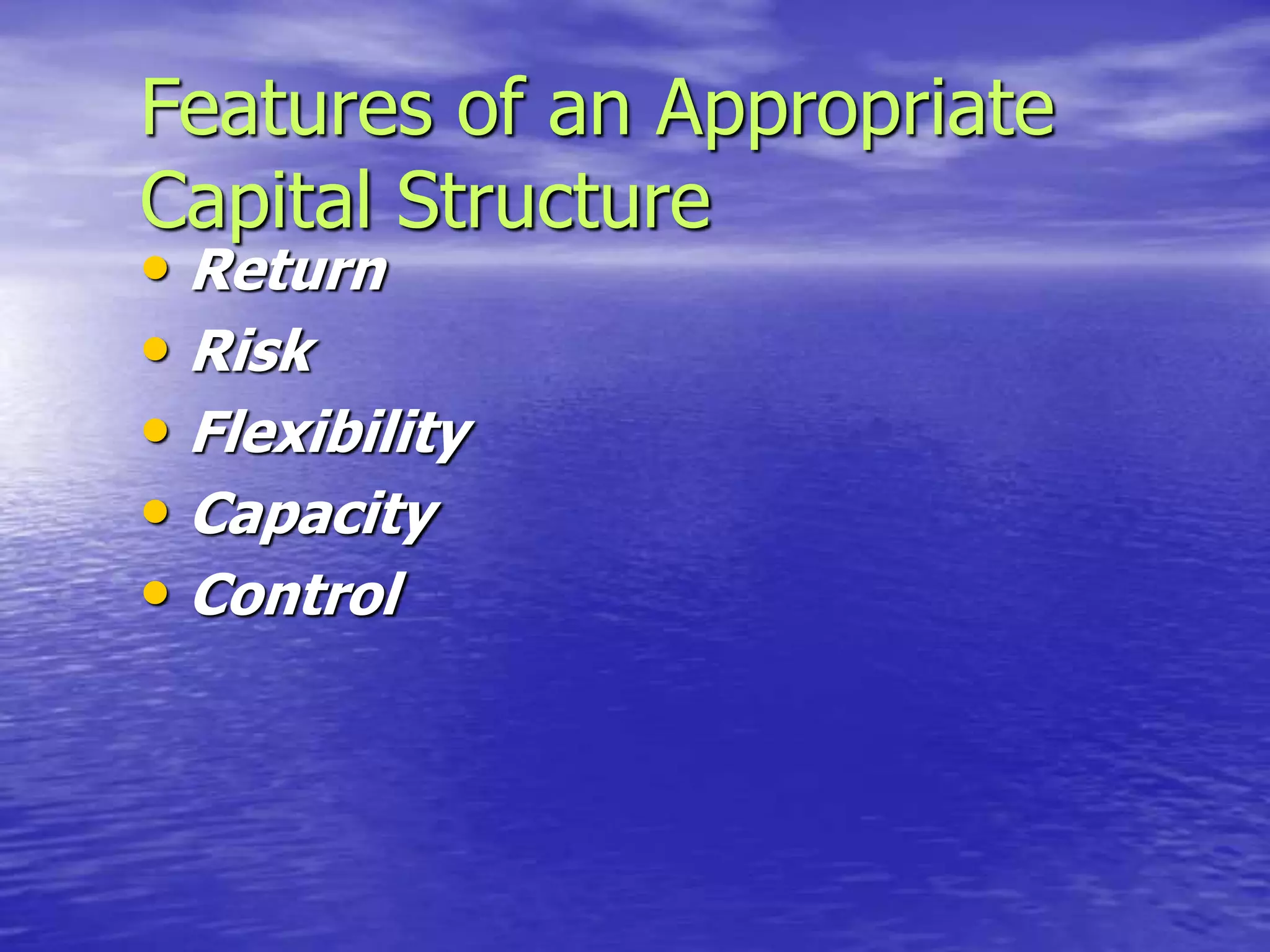 Capital structure | PPT