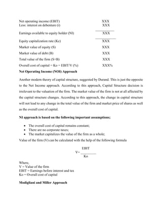 Capital structure | PDF