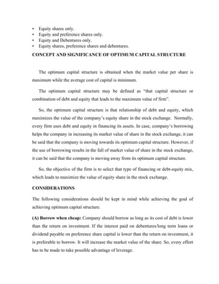 Capital structure | PDF