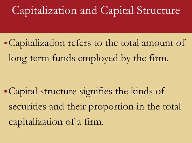 Capital Structure - Concept and Theories.ppt | Stocks and Bonds ...