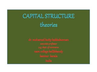 Capital structure 1 | PPTX