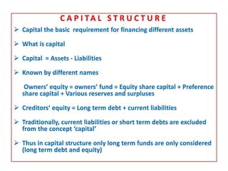 Capital structure 1 | PPTX