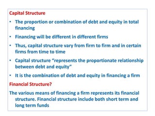Capital structure 1 | PPTX