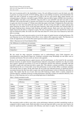 Capital structure and firm performance evidences from | PDF