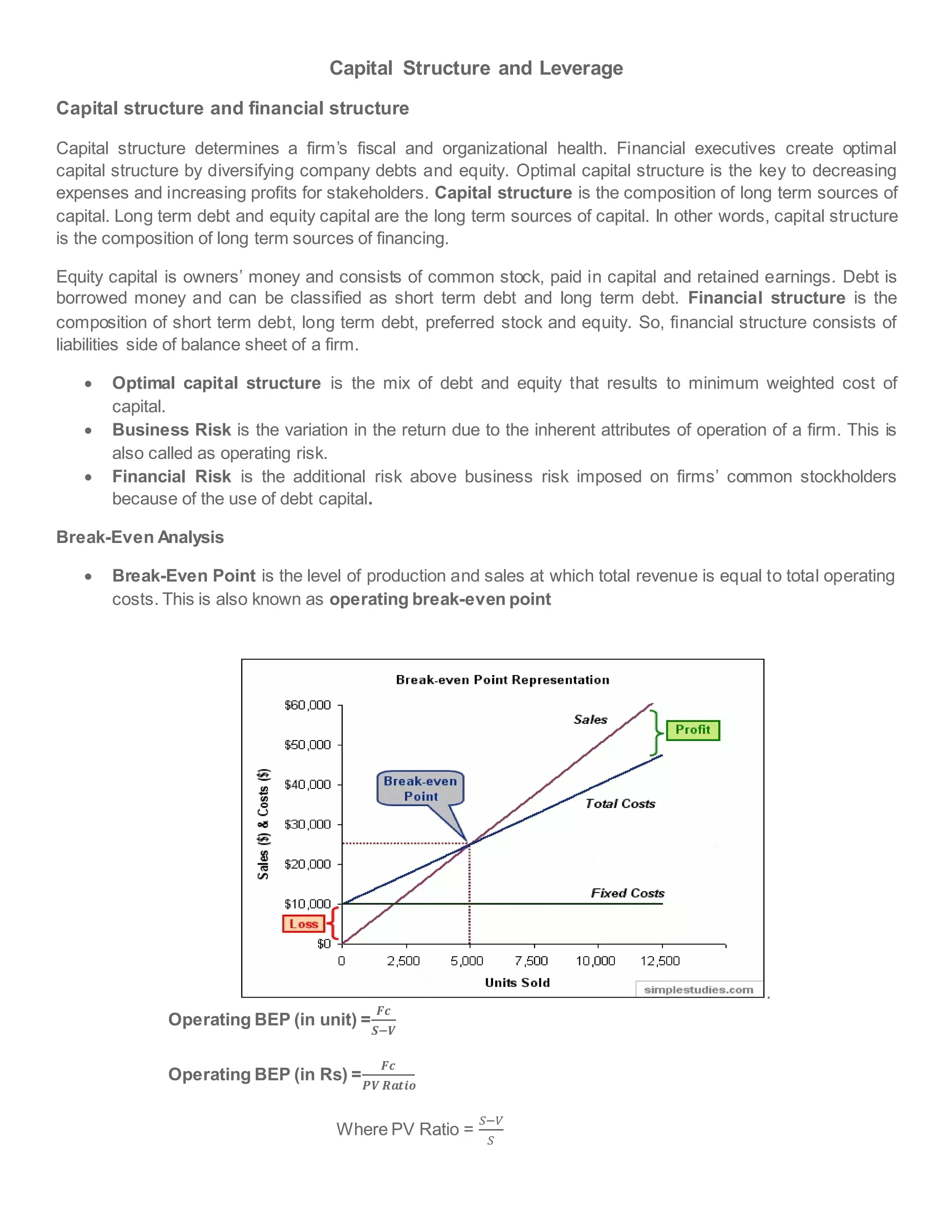 Capital structure bbs 3rd | DOCX