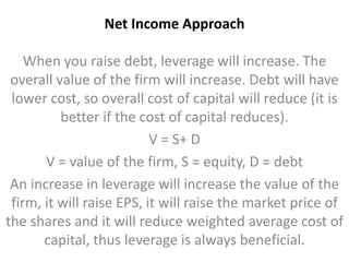 Capital structure decisions | PPTX