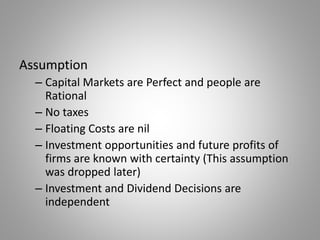 Capital Structure & Dividend Policy | PPTX