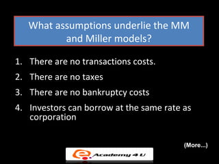 Capital structure e theory | PPT