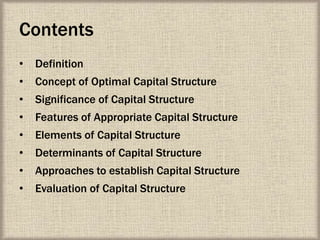 Capital Structure | PPT