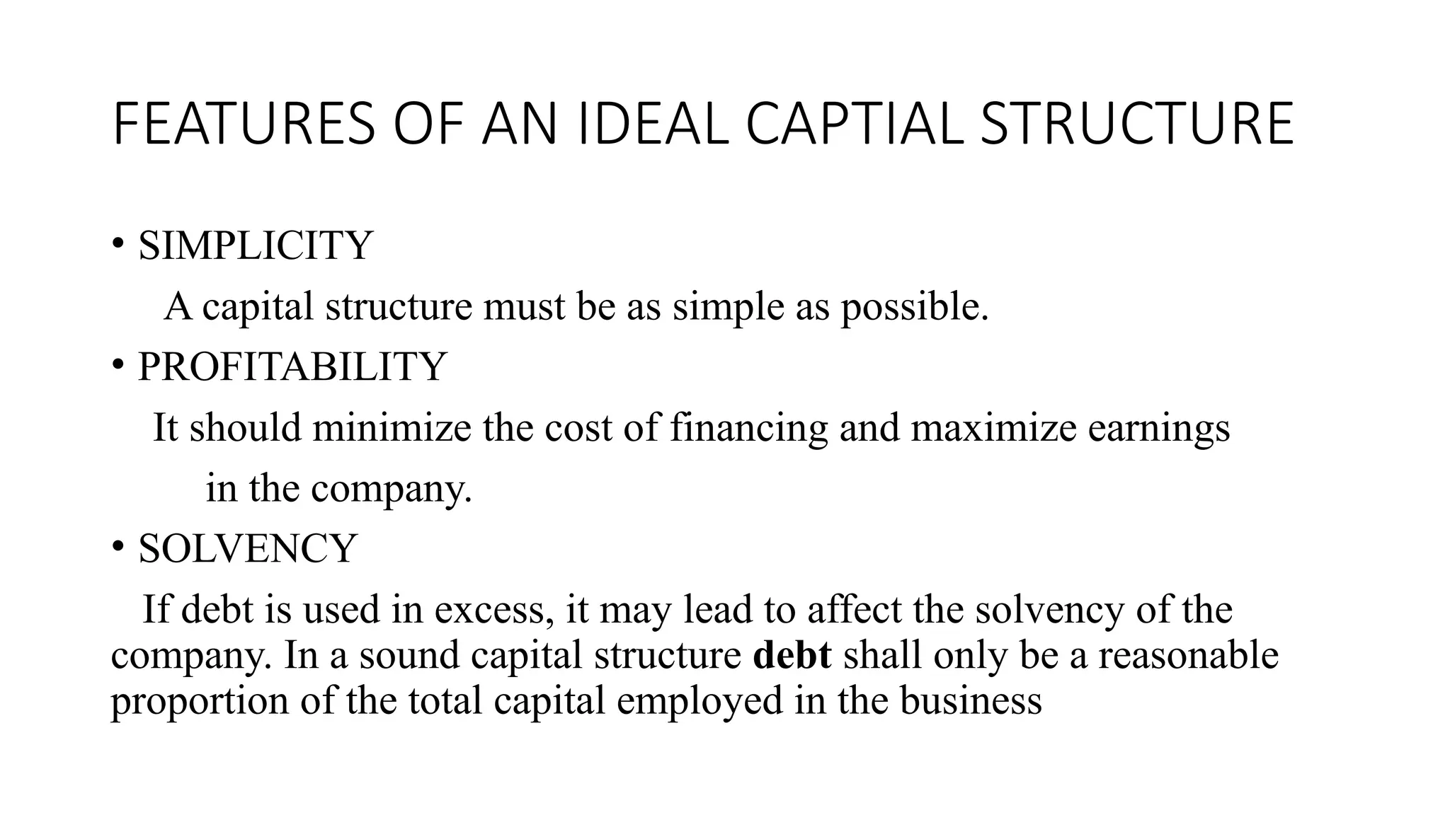 capital structure, capital structure theories, optimum capital ...