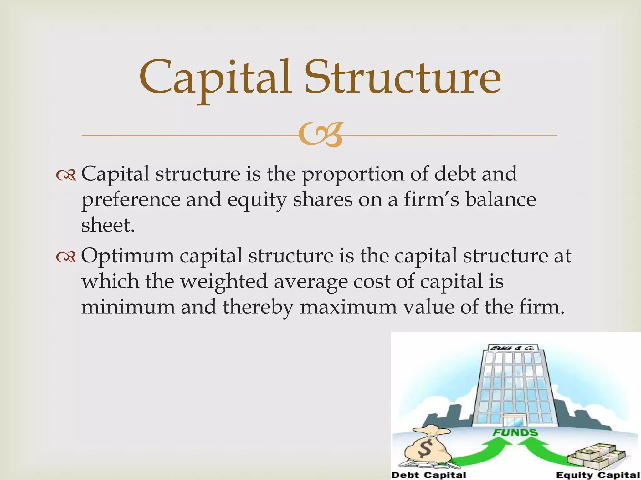 Capital structure irrelevance theory | PPTX