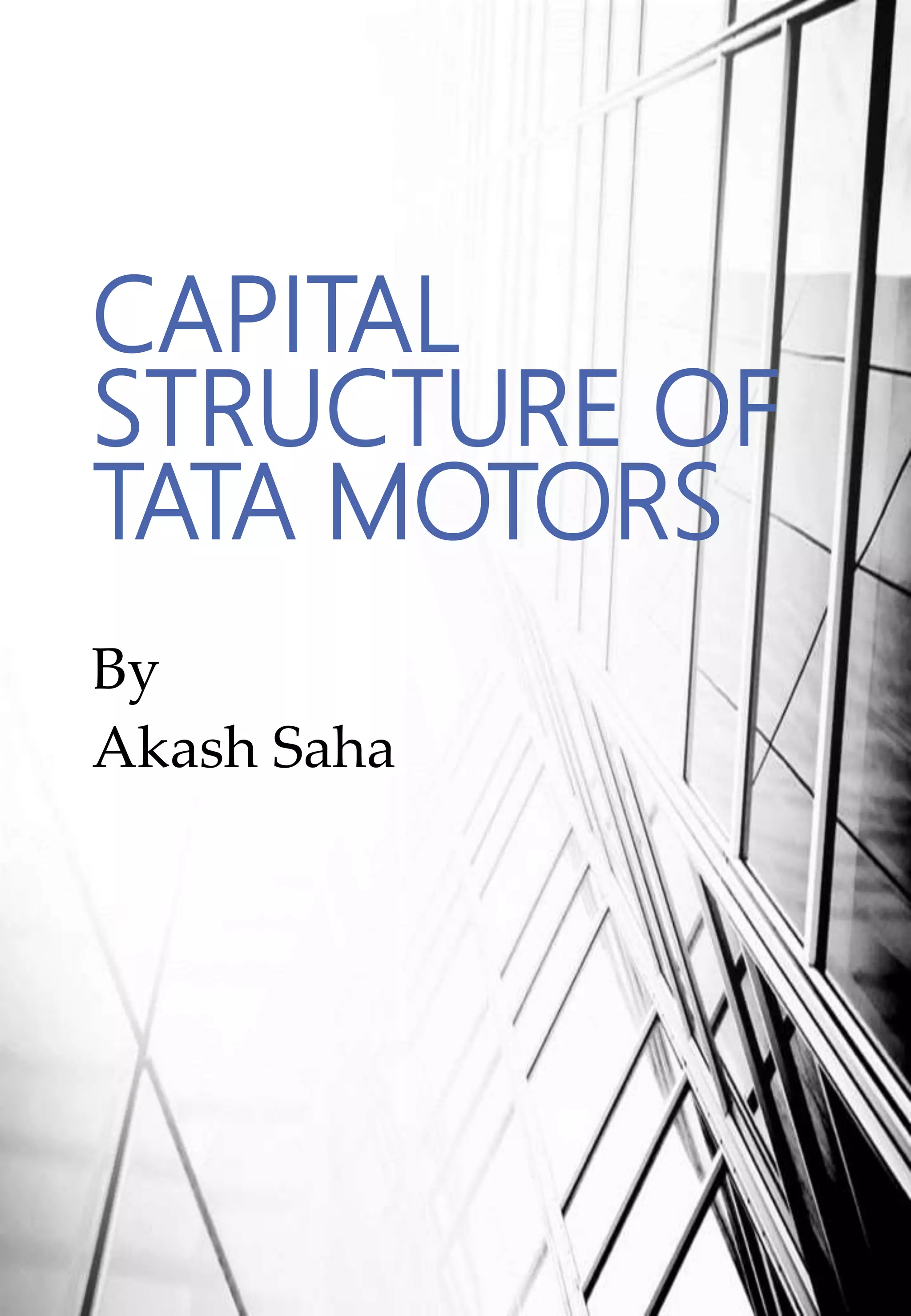 Capital Structure of Tata Motors | PPTX