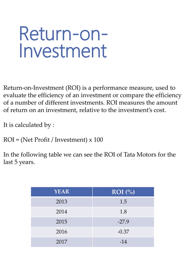 Capital Structure of Tata Motors