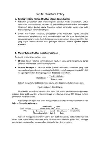 Capital Structure Policy/abshor.marantika/Salsabila Putri Arifta/3-04 | PDF