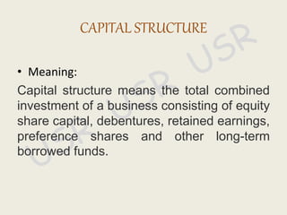 Capital structure problems 1 | PPT