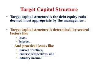 Capital structure theories 1 | PPT | Free Download