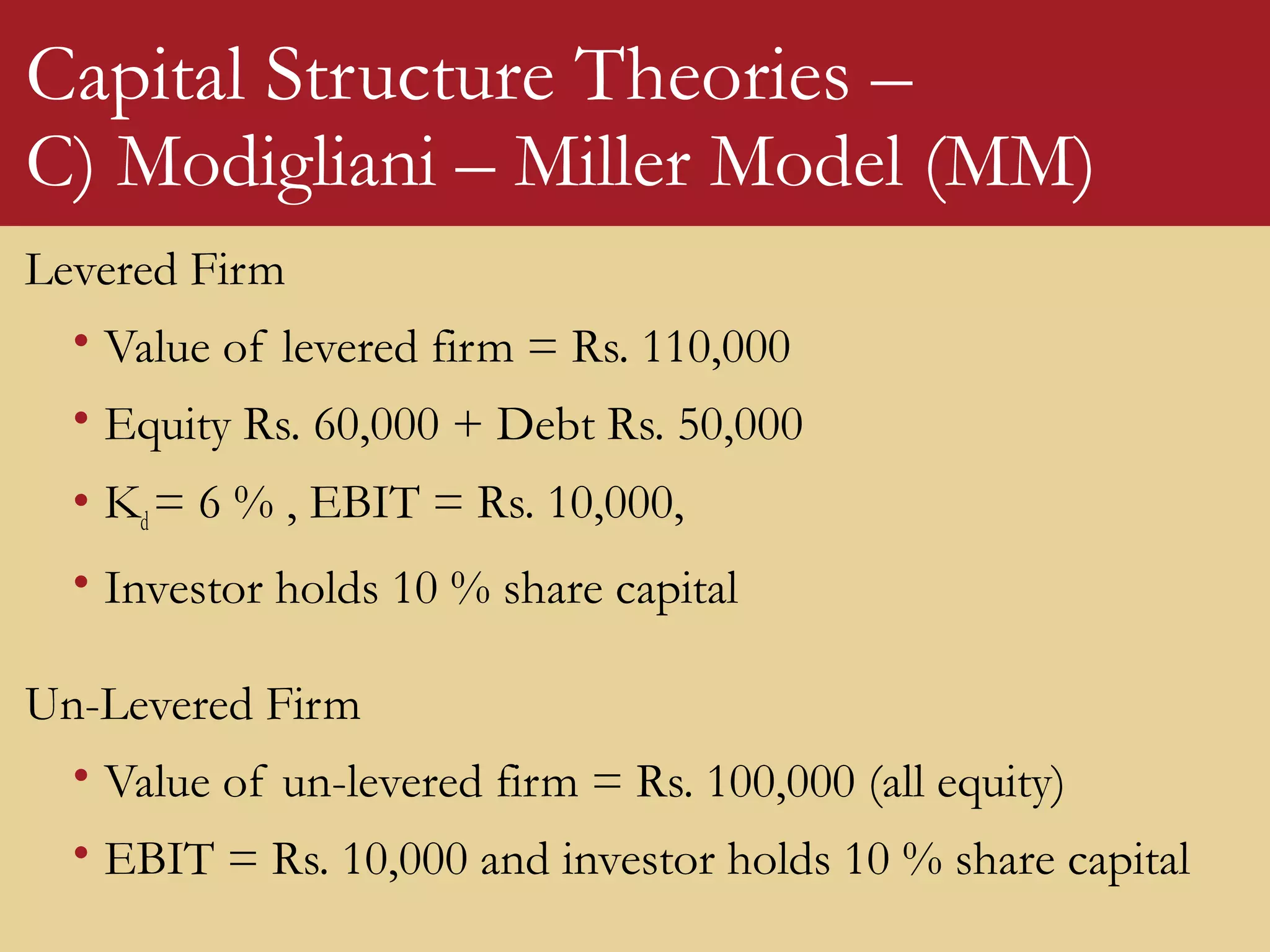 Capital Structure Theories | PPT