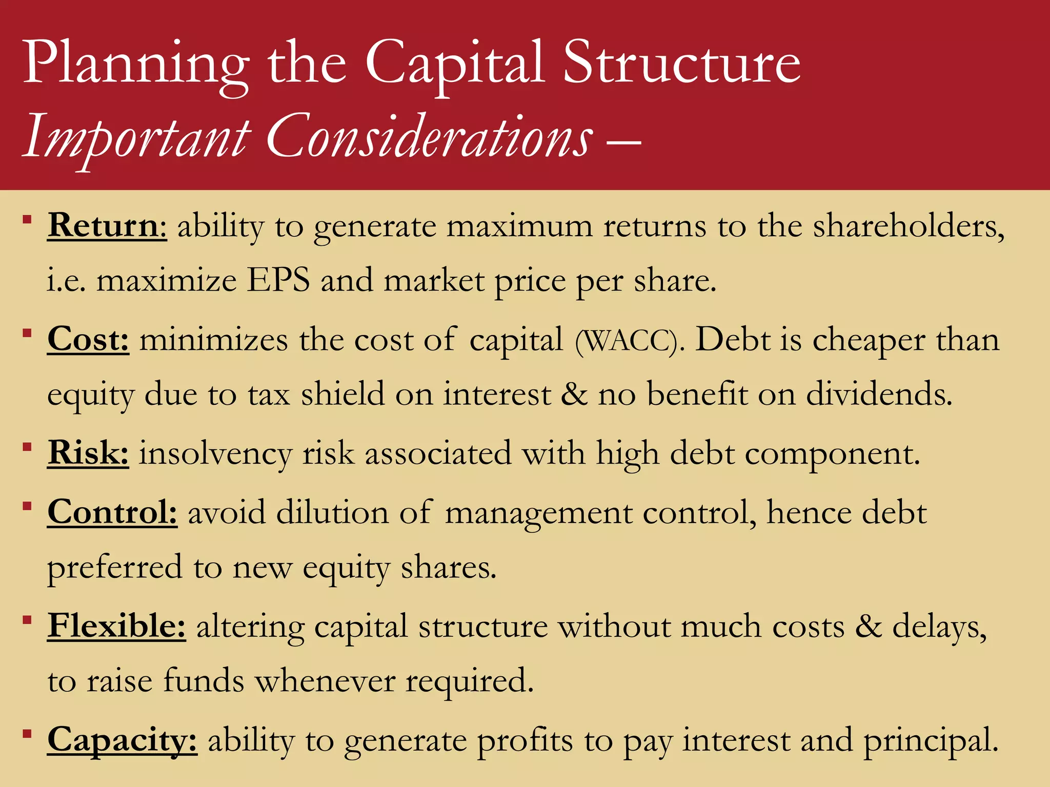 Capital Structure Theories | PPT