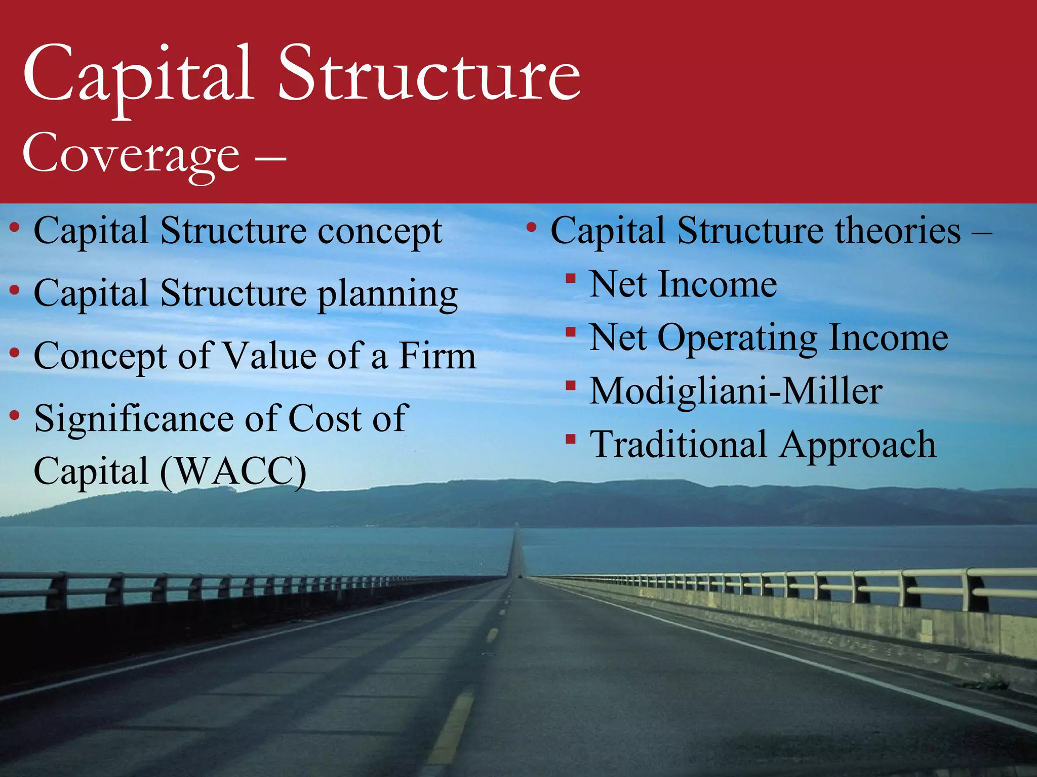 Capital structure theories | PPT
