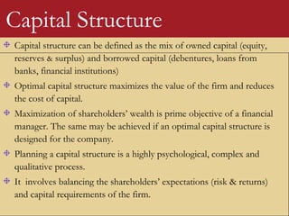 Capital structure theories | PPT