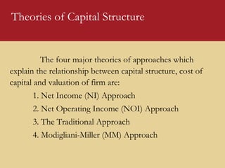 Capital Structure Theories Notes For BBA Students | PDF