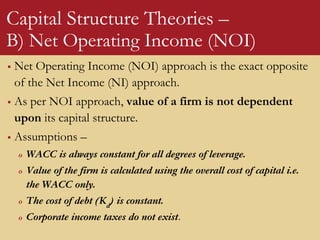 Capital Structure Theories Notes For BBA Students | PDF