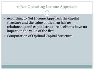 Capital structure theories with numericals. | PPTX