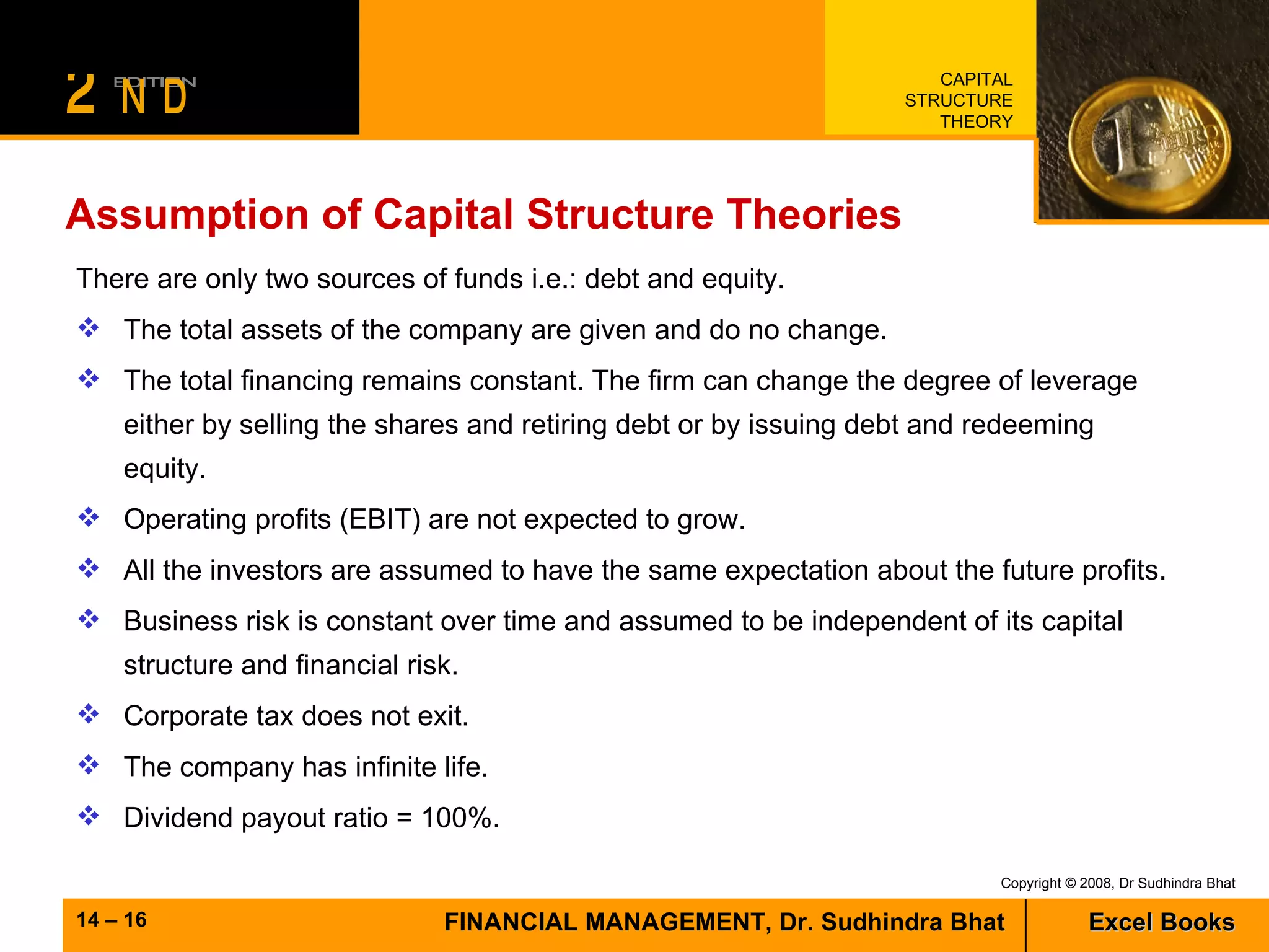 Capital Structure Theory | PPT