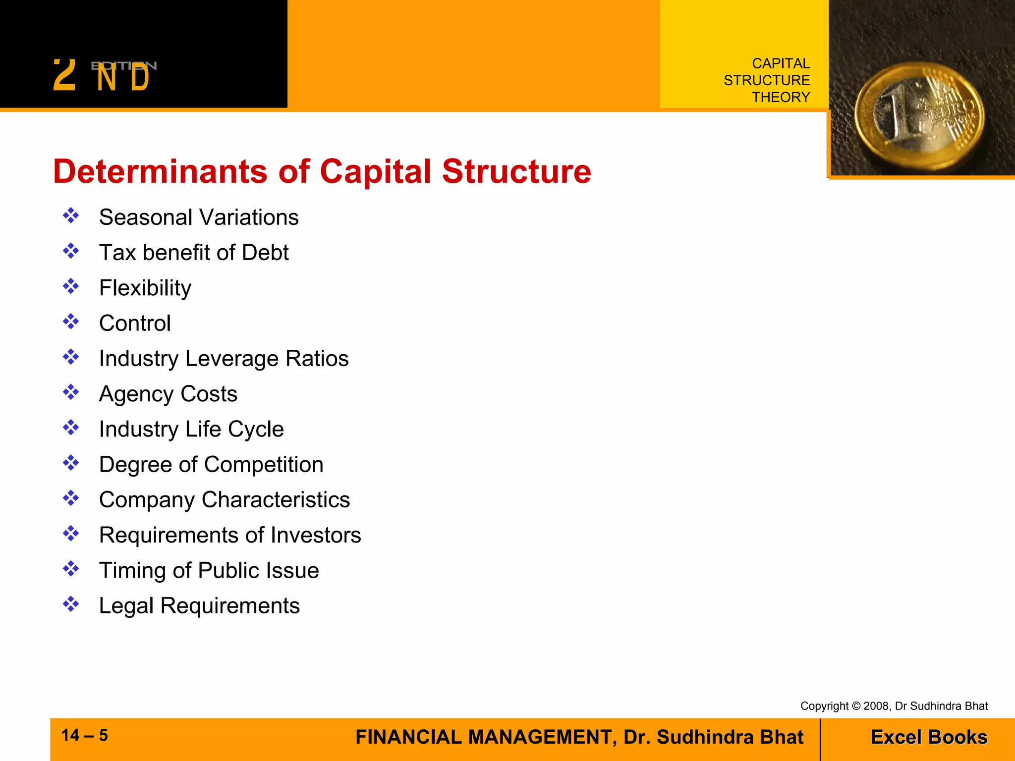 Capital Structure Theory | PPT