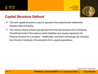 Capital Structure Theory | PPT
