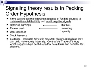 Capital structure theory | PPT