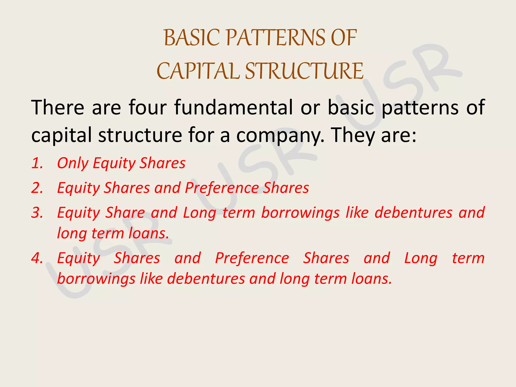 Capital structure theory | PPTX