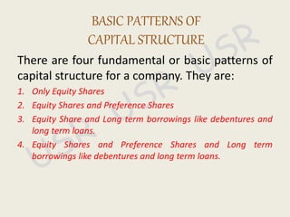 Capital structure theory | PPTX