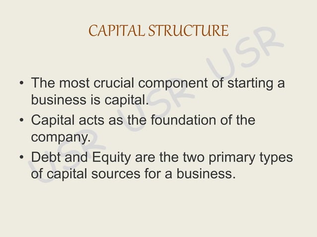 Capital structure theory | PPTX