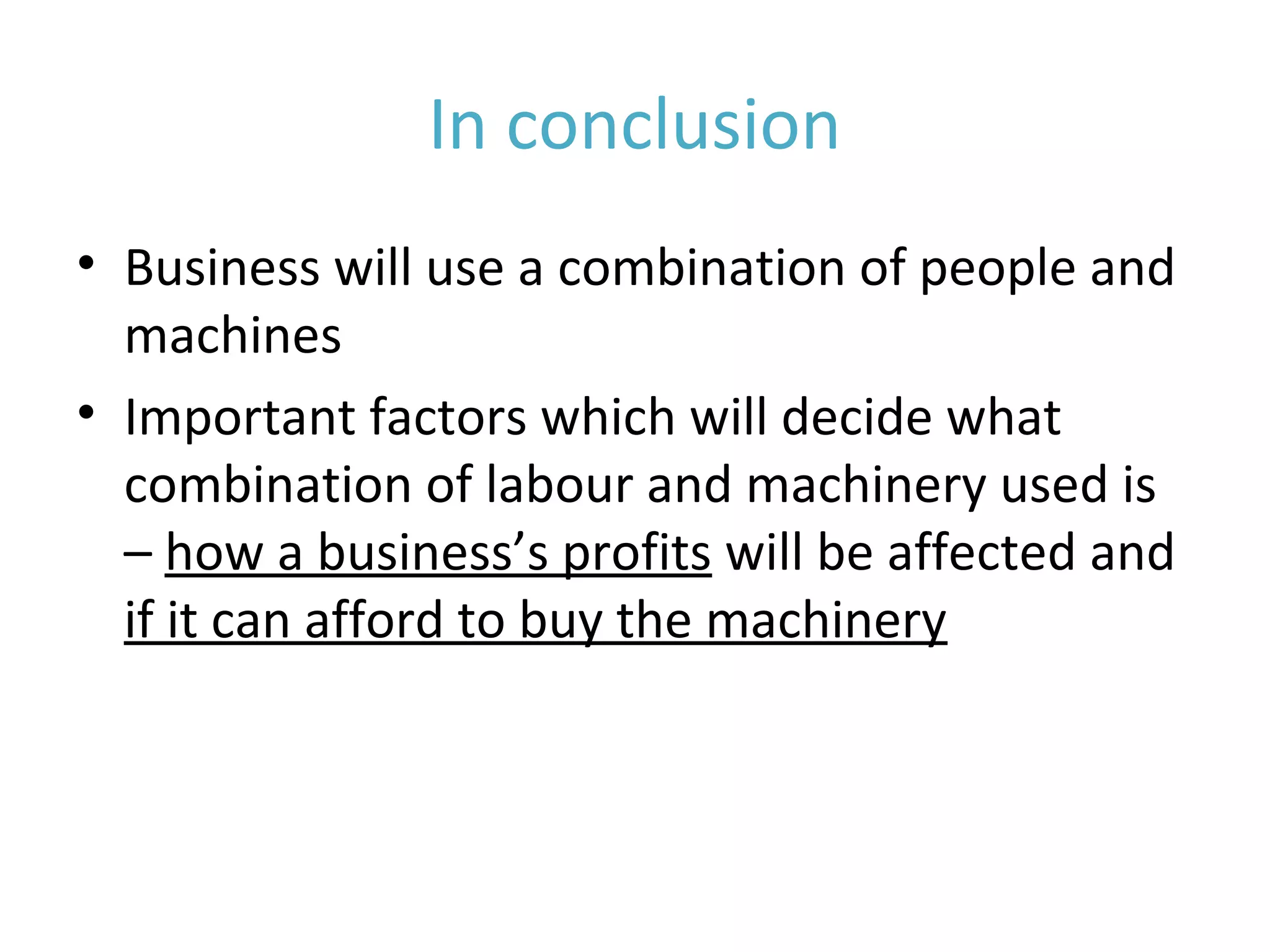 Capital versus labour intensive | PPT