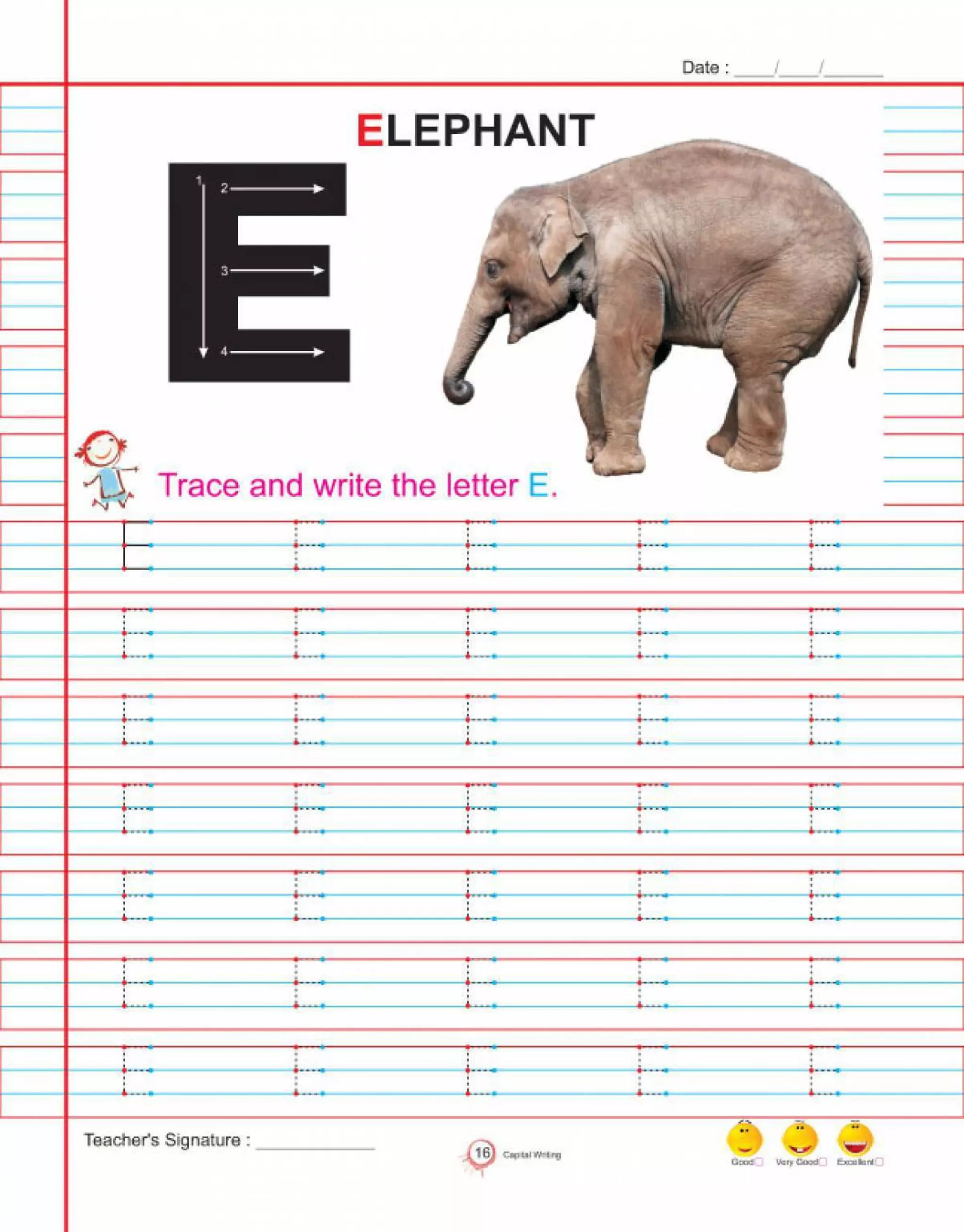 Capital writing Class - Nursery | PDF