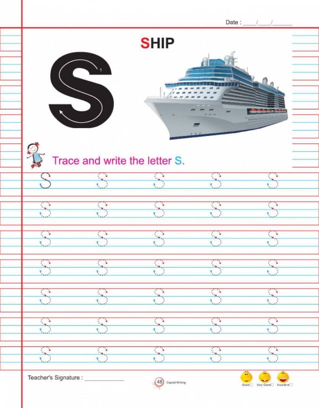 Capital writing Class - Nursery | PDF