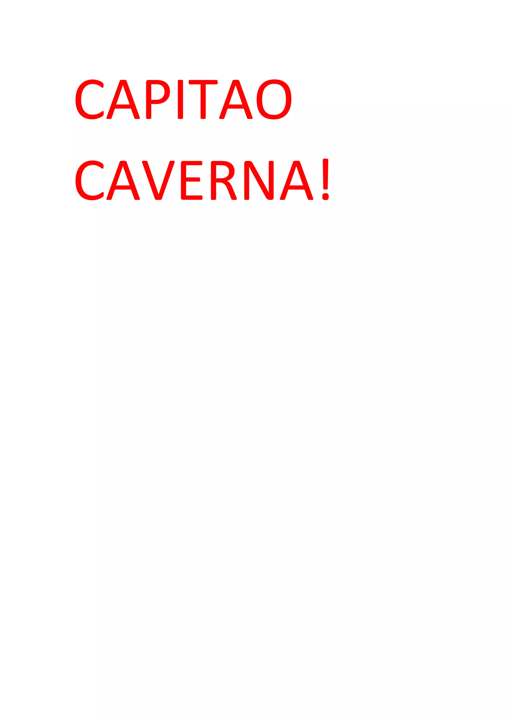 Capitao caverna | PDF