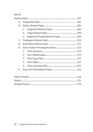 Capita Selekta Tata Hukum Indonesia | PDF