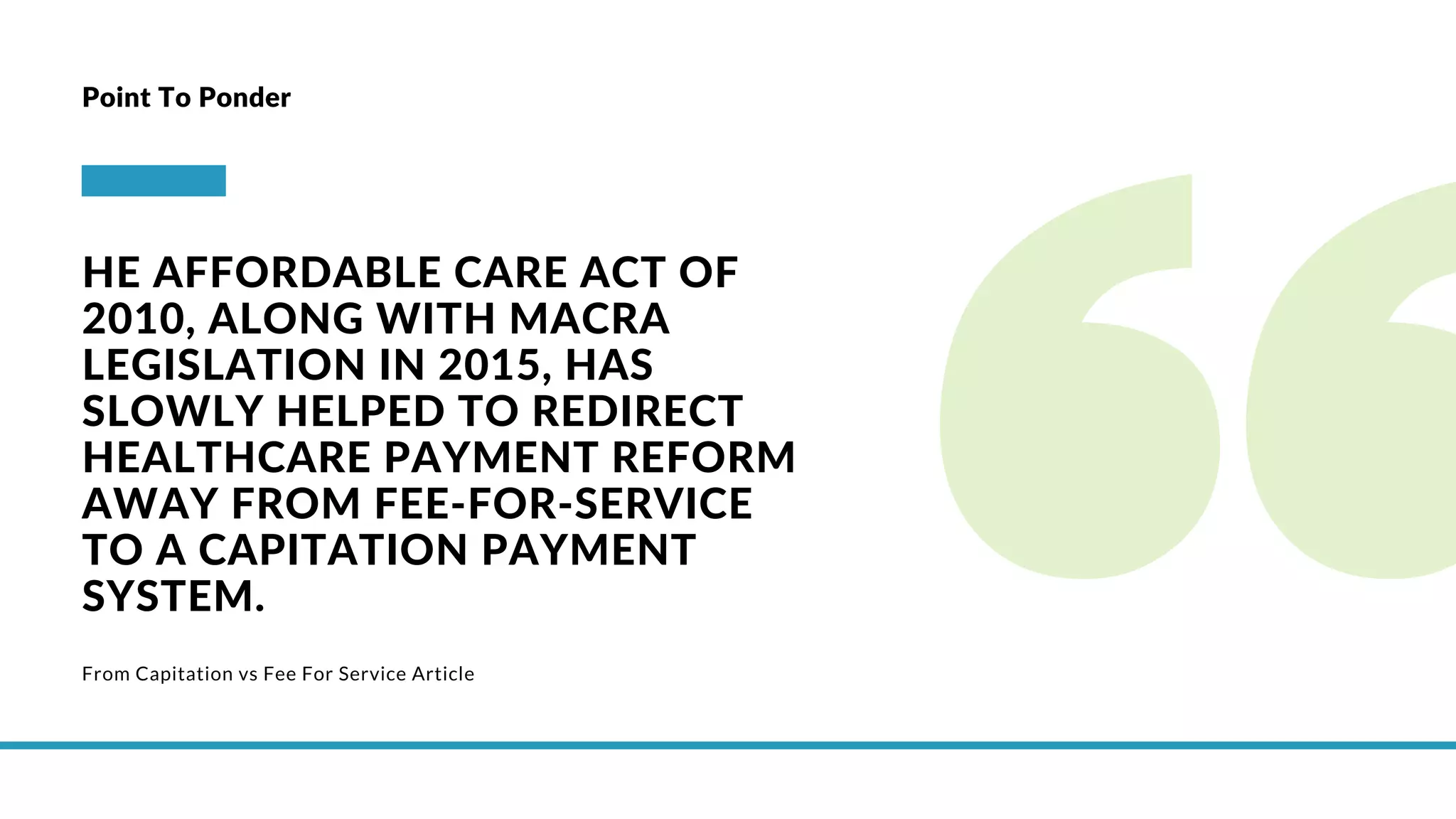 Capitation vs fee for service | PDF