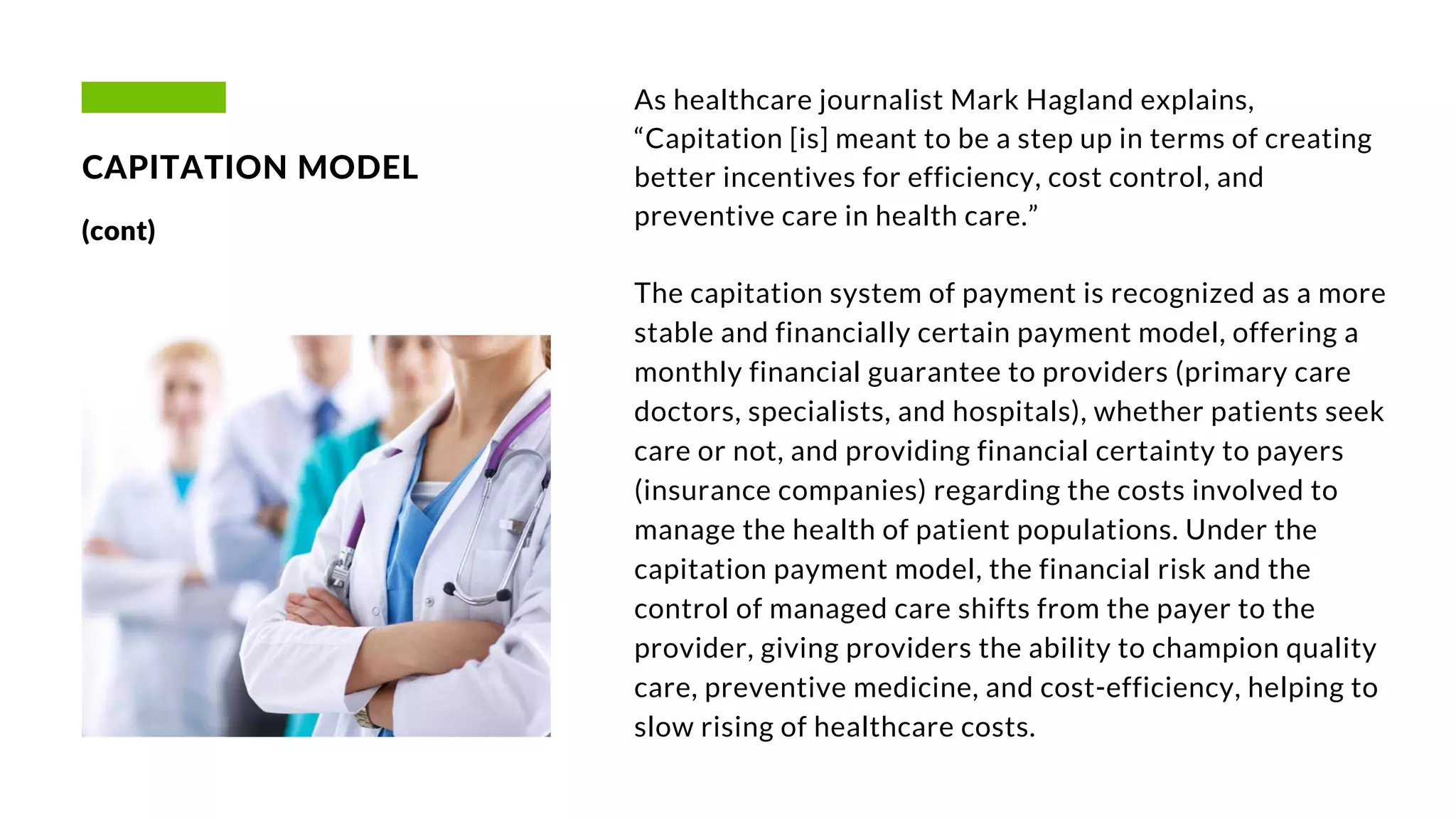 Capitation vs fee for service | PDF