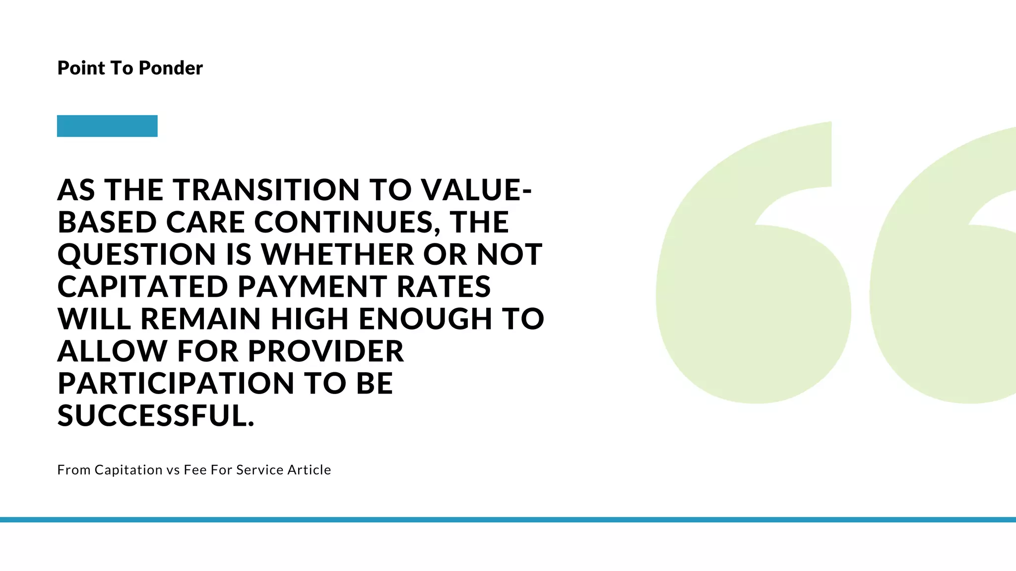 Capitation vs fee for service | PDF
