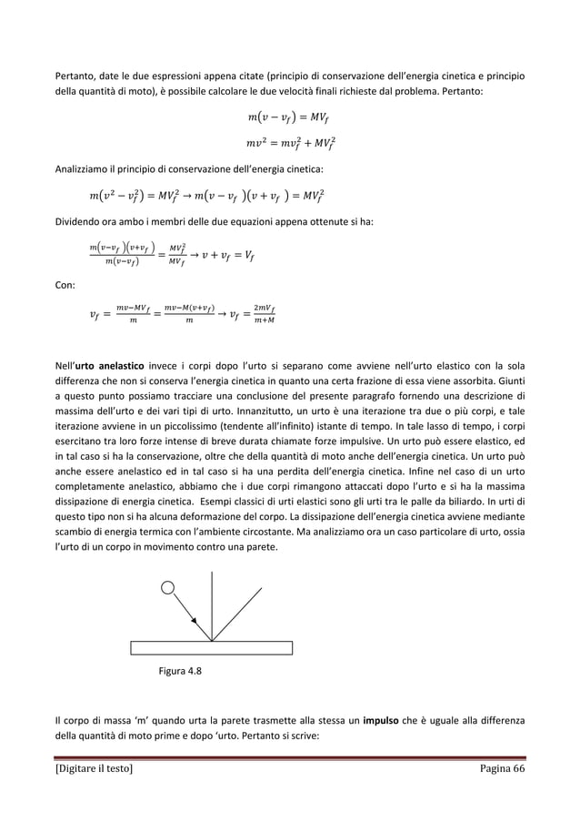 Dinamica di un sistema di punti materiali | PDF | Physics | Science