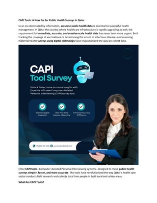 CAPI Tools - A New Era for Public Health Surveys in Qatar[1].pdf