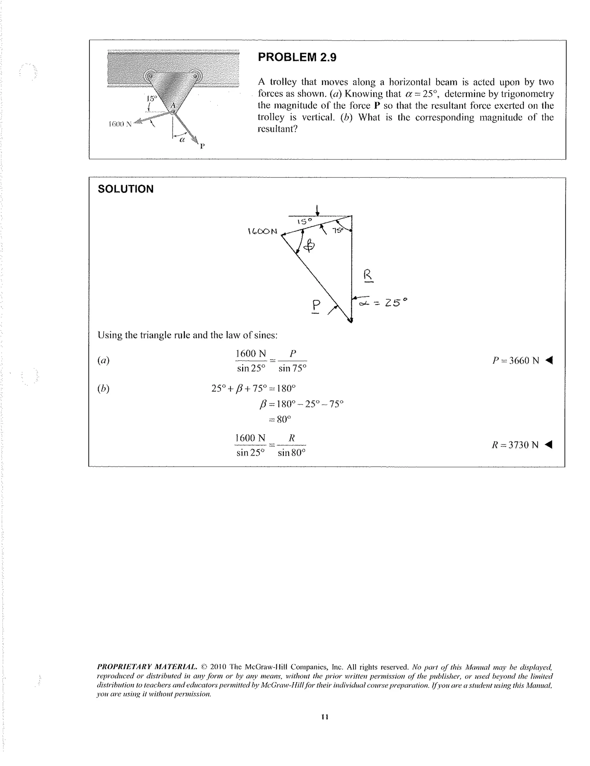 solucionario de estatica beer 9edicion - capitulo 2 | PDF