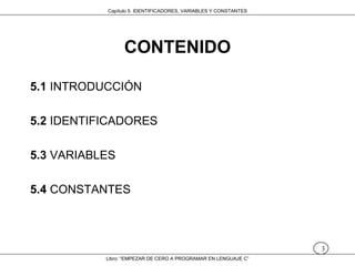 Identificadores, variables y constantes | PPS