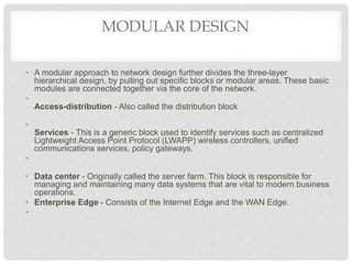 CCNA 4 Hierarchical Network Design | PPTX
